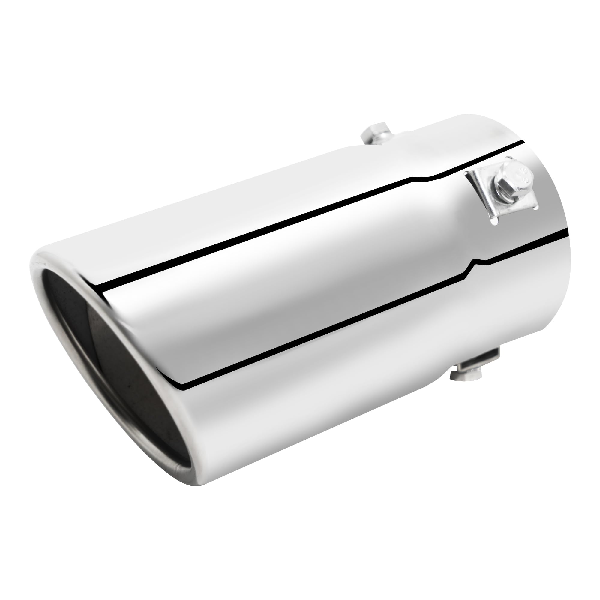 Amazon.com: Bielpord Car Universal Exhaust Tips Stainless Steel Fit 1. ...