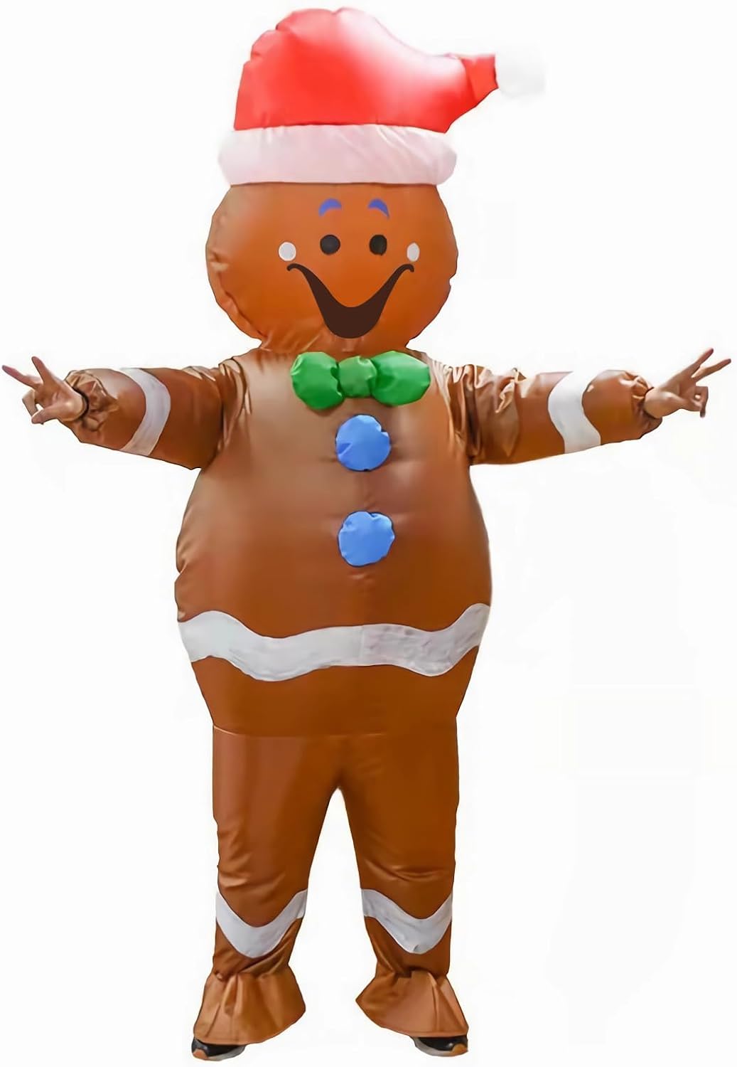 LATAFA Inflatable Gingerbread Man Costume Inflatable Blow Up Costume ...