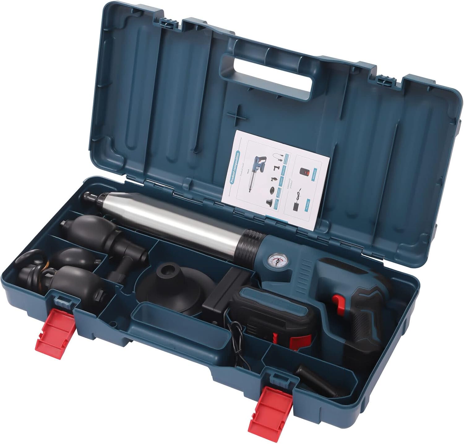 Toilet Plunger, High Pressure Electric Toilet Plunger Air Drain Blaster ...