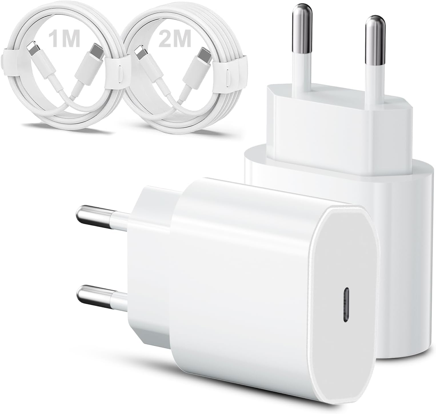 INSYSTEM iPhone Ladegerät,4Pack iPhone Schnellladegerät mit iPhone Ladekabel,20W Ladegerät ...