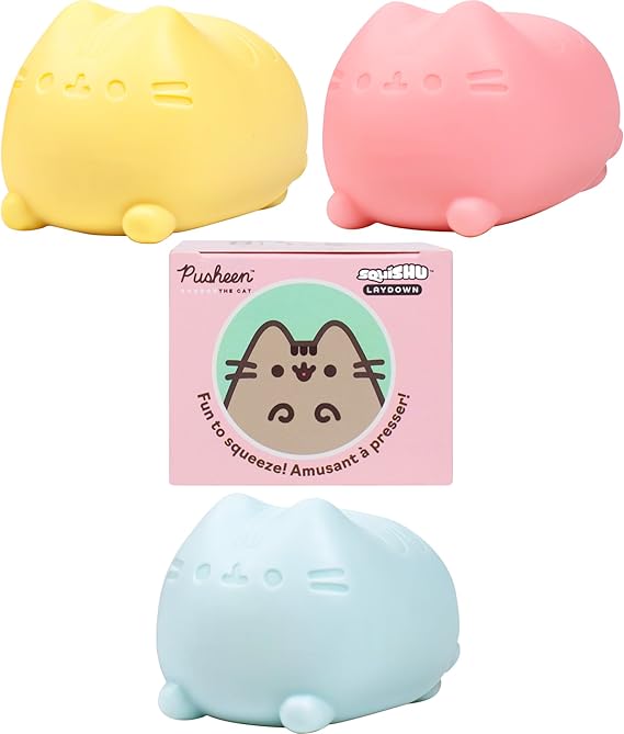 Amazon.com: Hamee SquiSHU Pusheen The Cat Pull Stretchy Dough Fidget ...