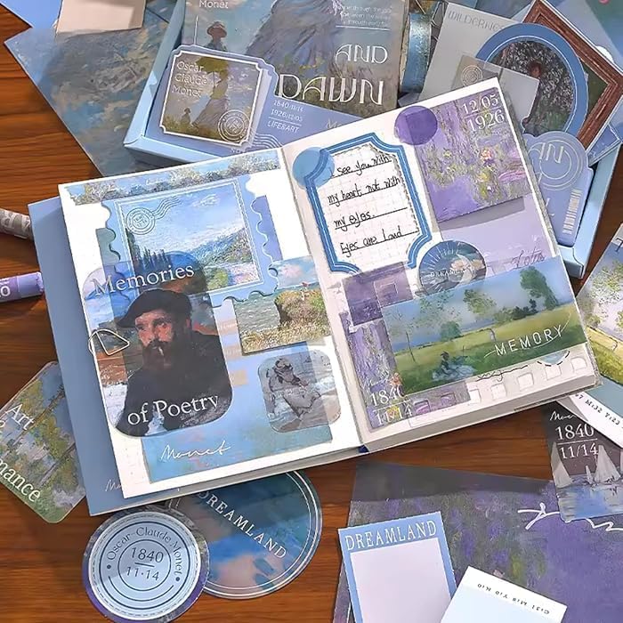 ATIRAMANIYA Scrapbook Kit 232 Pcs, Junk Journal Kit with Journaling ...