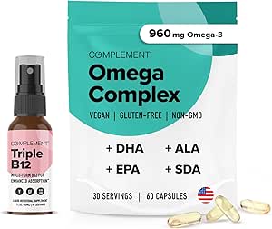 Amazon.com: Complement Omega Complex & Triple B12 Spray Bundle ...