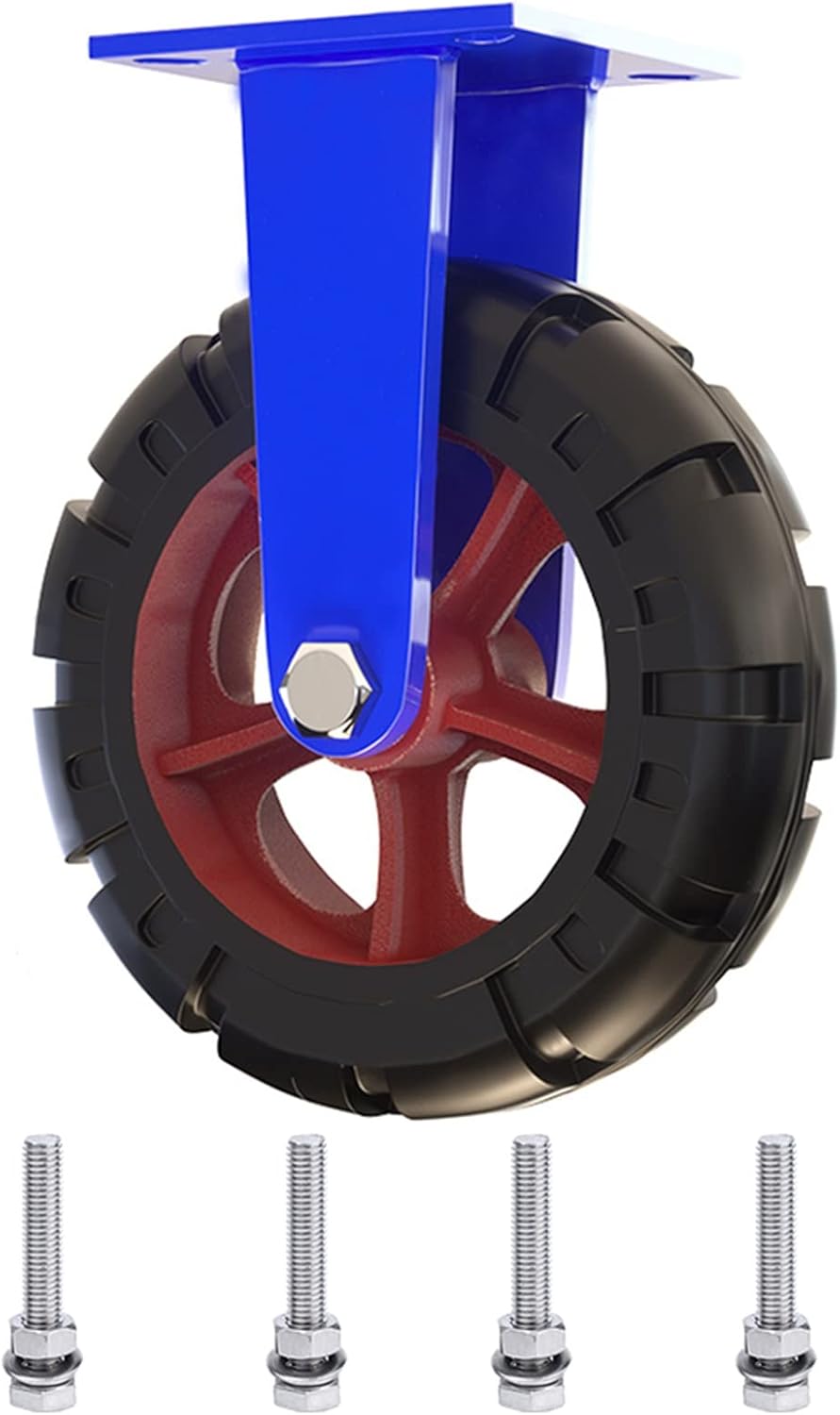 Amazon.com: WORDFUN 1pcs Fixed Heavy Duty Industrial Caster, Solid ...