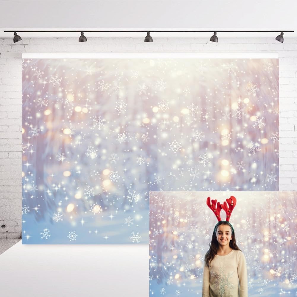 Amazon.com : MEHOFOTO 5x7ft White Snow Photo Studio Background Winter ...