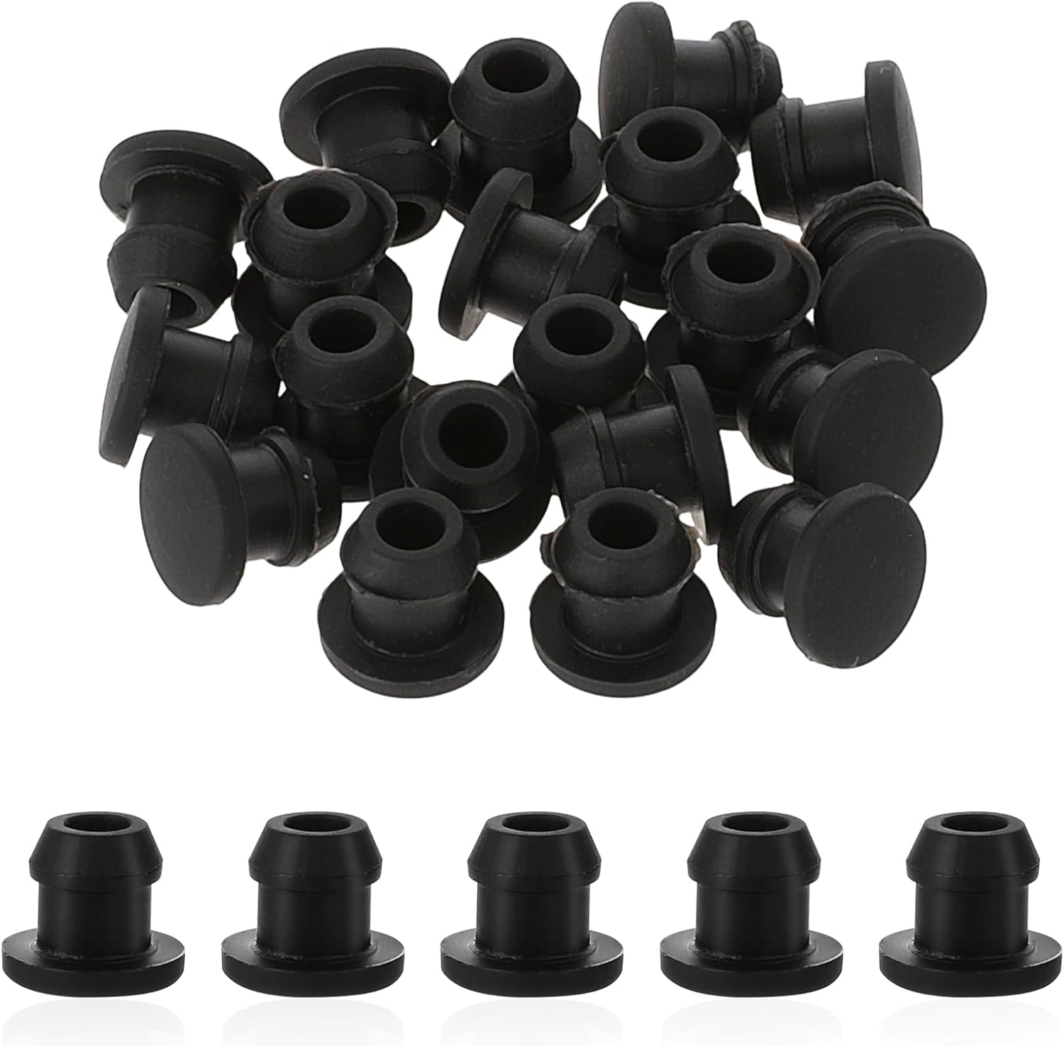 Amazon.com: 20 PCS Rubber Plugs for Holes, 0.24 Inches (6mm) Rubber ...