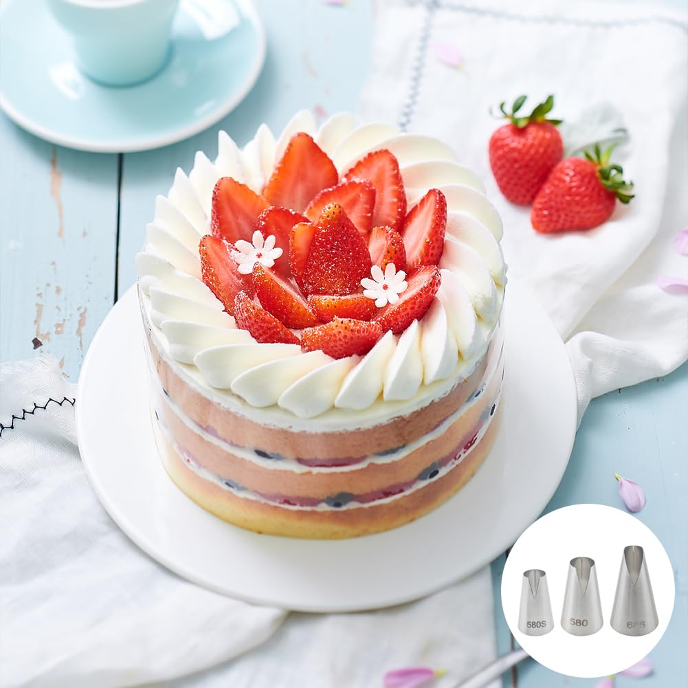 Snapklik.com : 6 PACK Russian Piping Tips Set, V-shaped Wave Nozzles ...