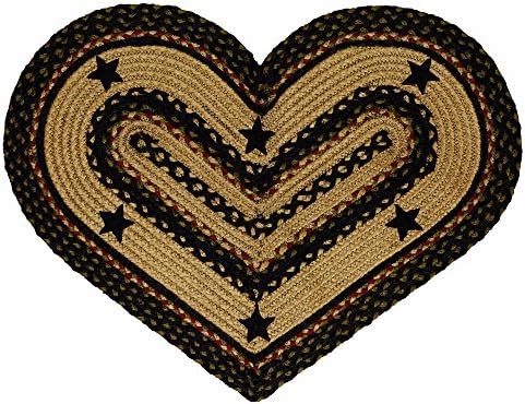 Amazon.com: IHF Home Decor 20" X 30" Braided Heart Shape Area Rug New ...