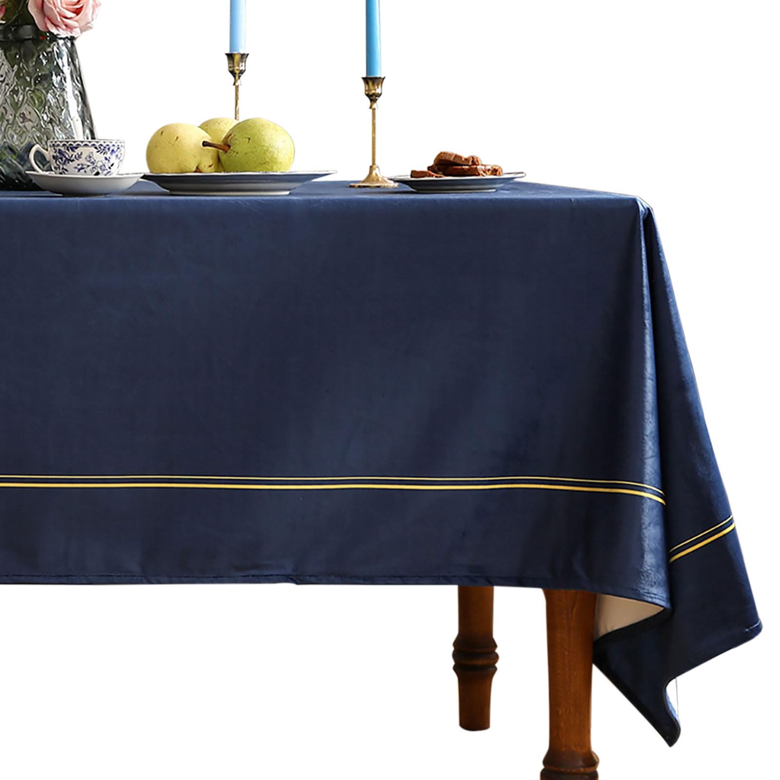 Amazon.com: patdrea Designer Solid Color Tablecloth for Square Tables ...