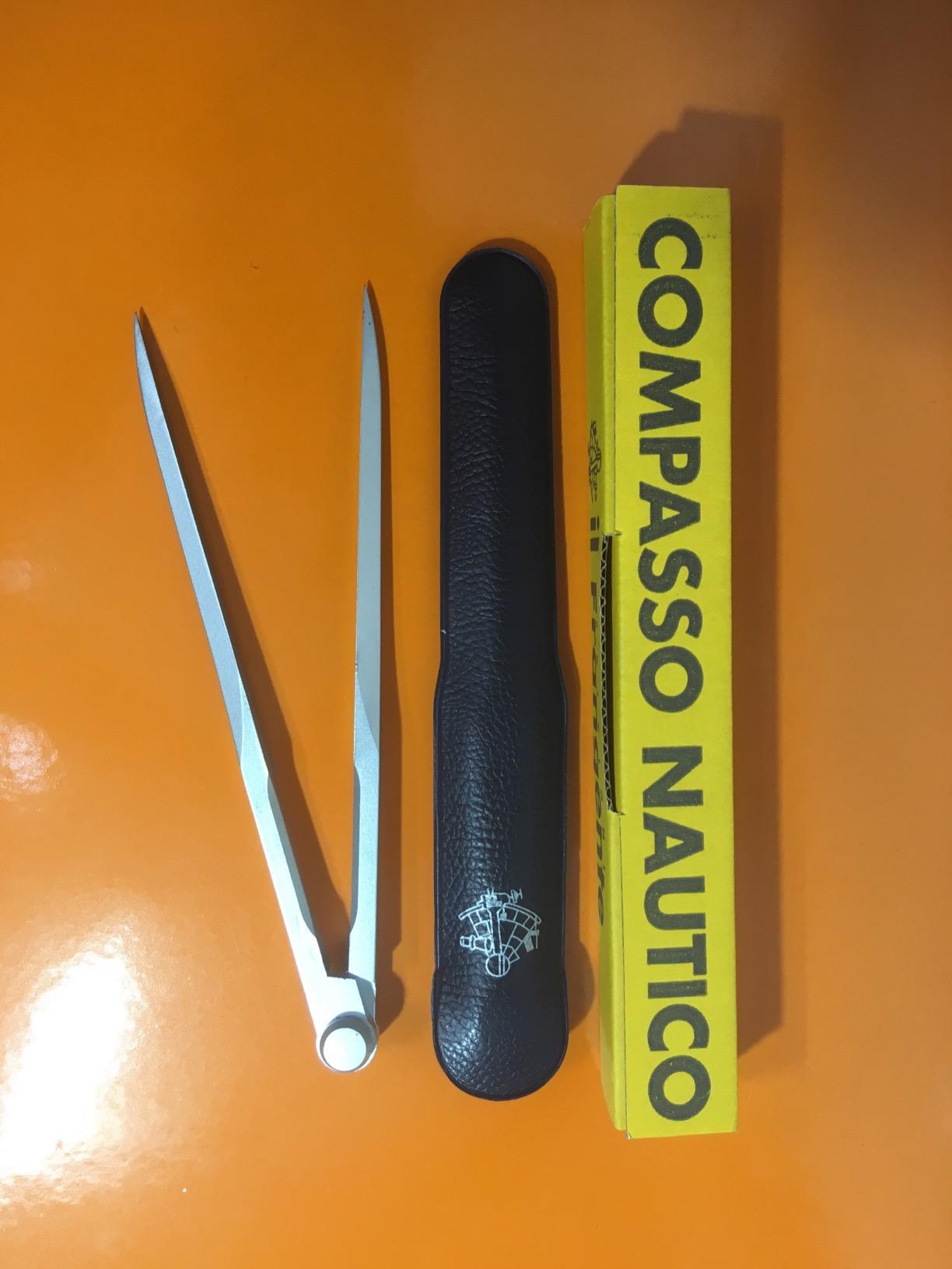 Il Frangente NF/30 Compasso Nautico in Metallo Satinato a Punte Fisse ...