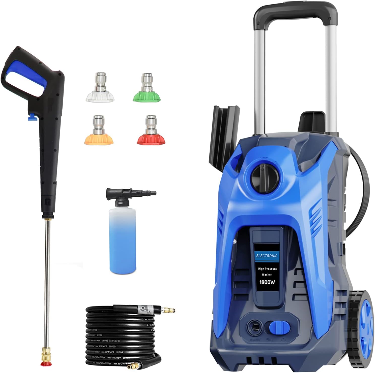 Amazon.com : Electric Pressure Washer 4800PSI-Max 2.9GPM Pressure ...