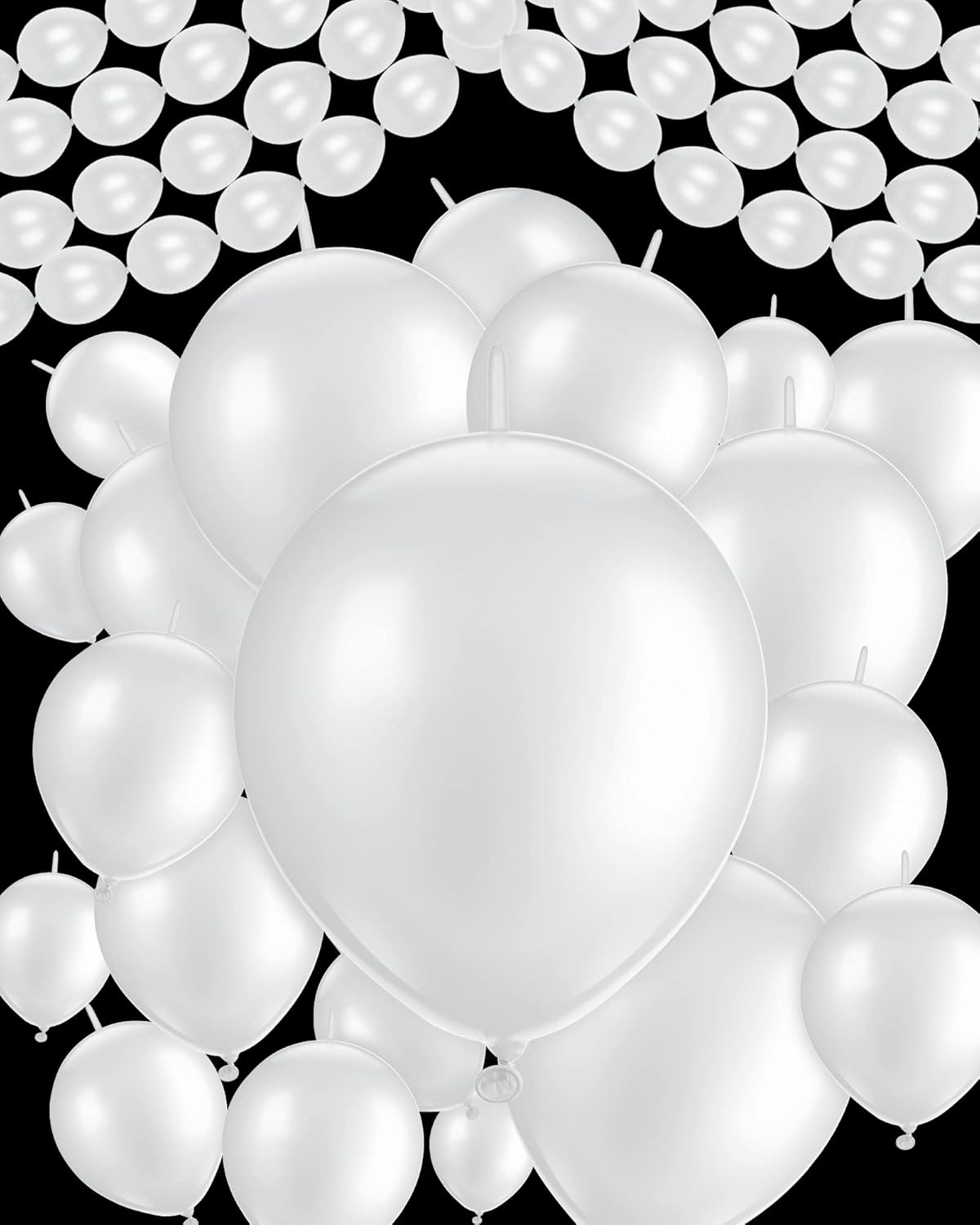 Amazon.com: 600 Pcs 6 Inch 10 Inch Linking Balloons Quick Linkable ...