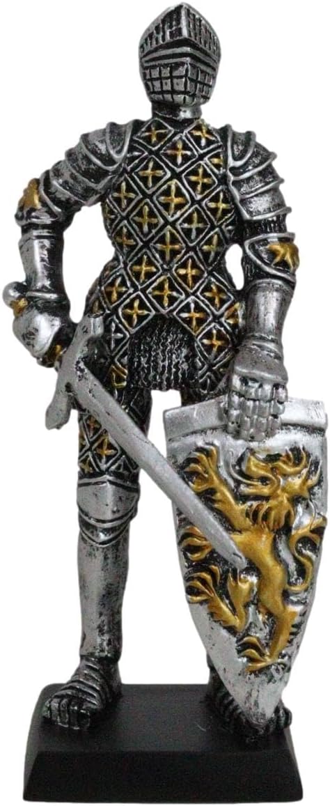 Amazon.com: Ebros Gift Medieval Valiant Knight in Suit of Armor with ...