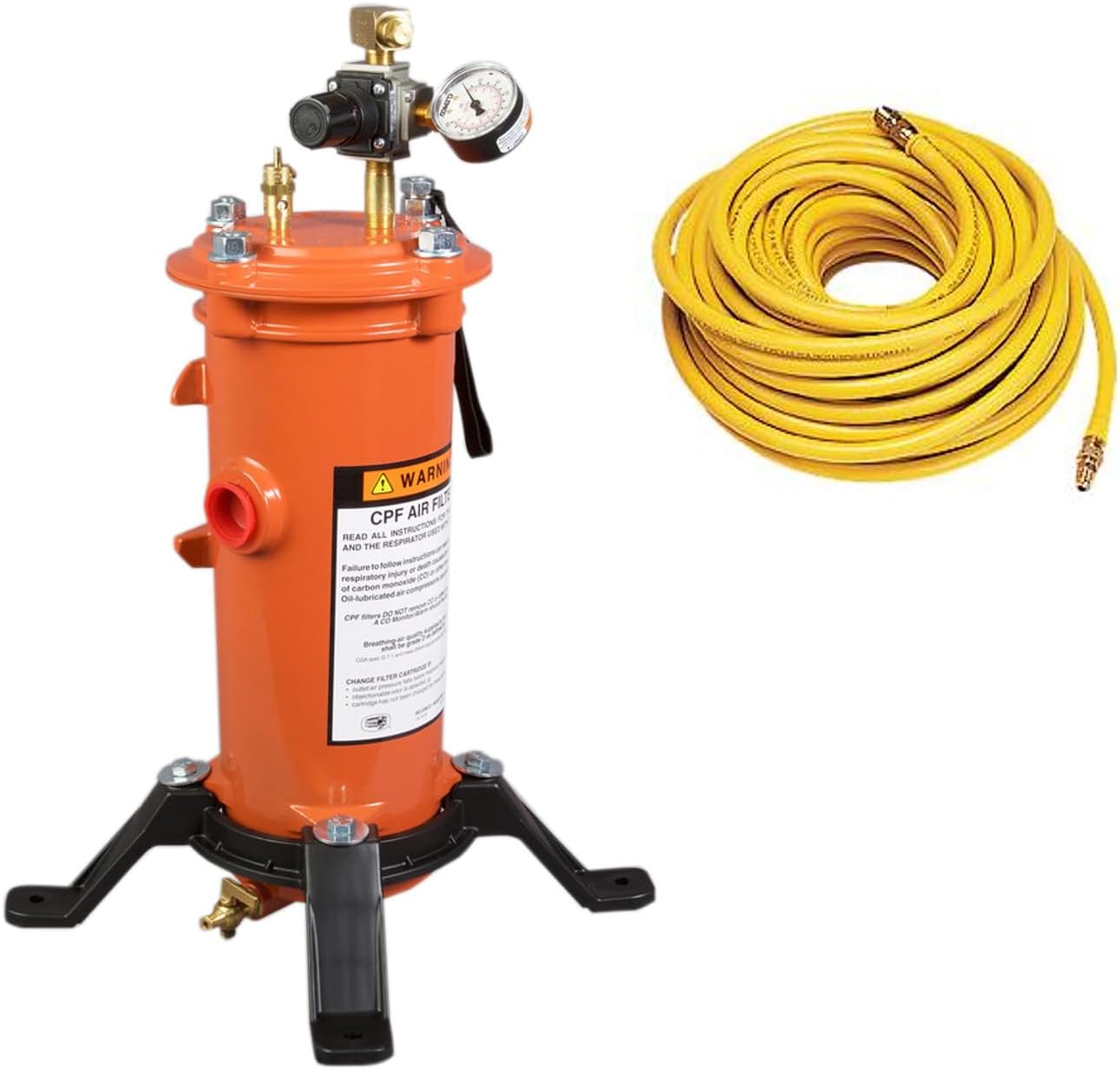 CPF-20 Airline Filter + 04415 Respirator Air Hose, 3/8" Dia x 50 Ft ...