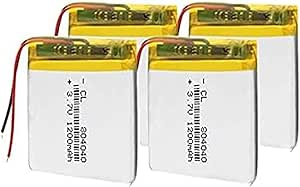 Amazon.com: RCMC 3.7v 1200mah 804040 Li-ion Lithium Polymer Battery ...