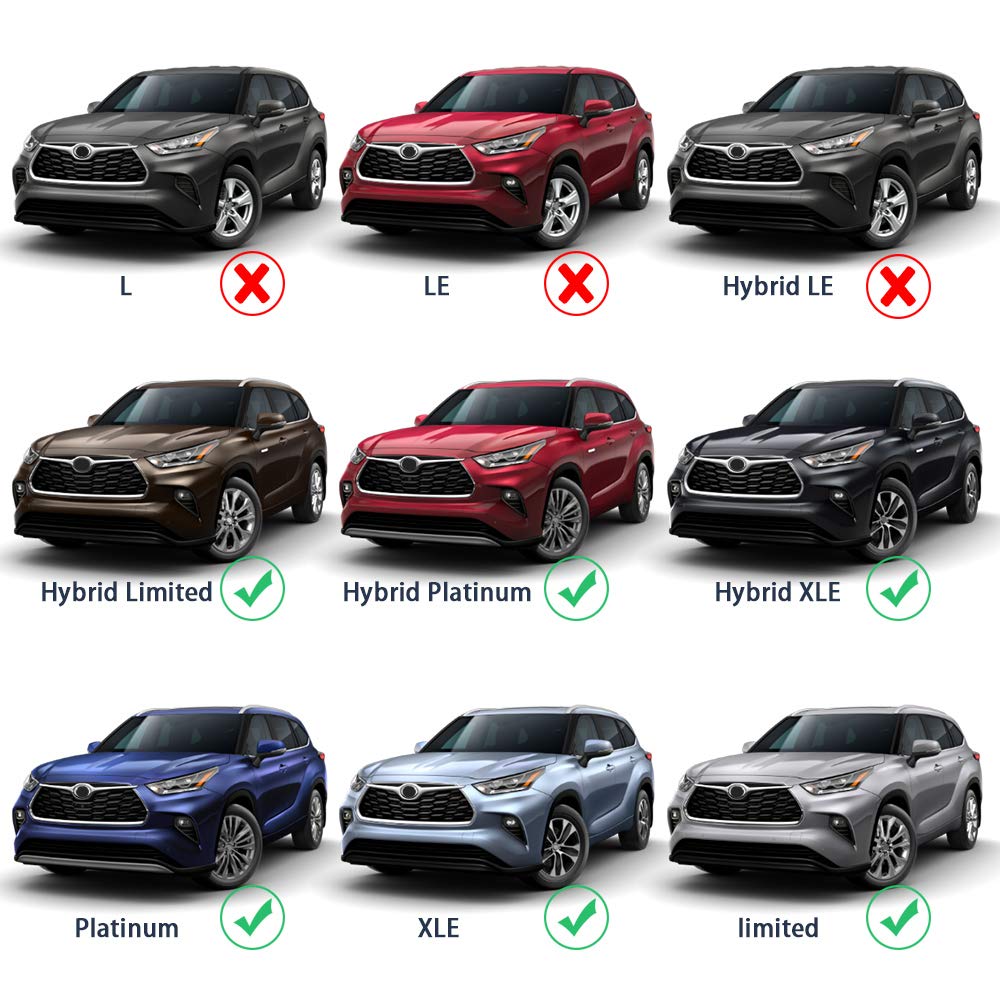 Snapklik.com : Cross Bars Fit For Toyota Highlander XLE & XSE Limited ...