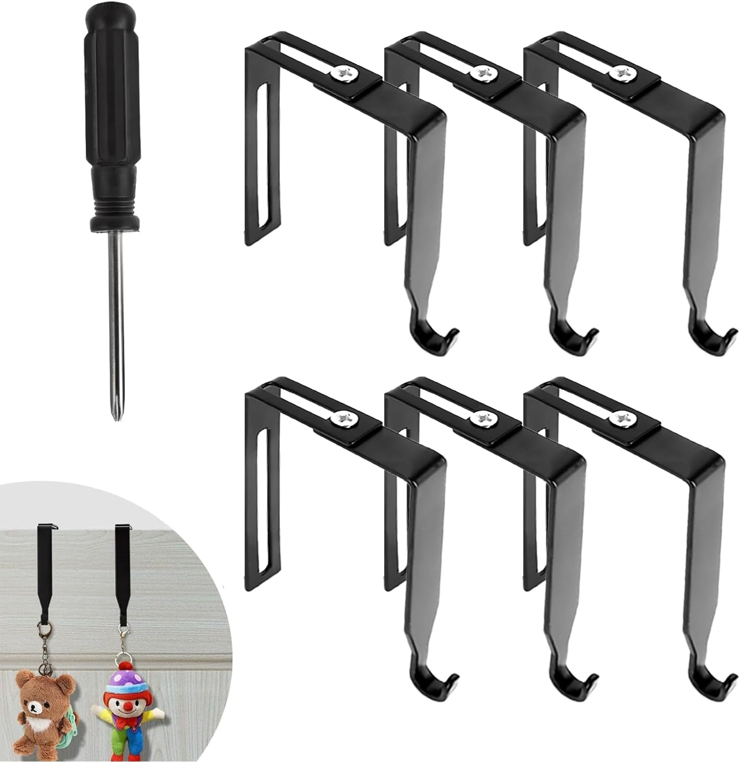 Amazon.com : Amylove 8 Pcs Adjustable Cubicle Hanger Universal ...