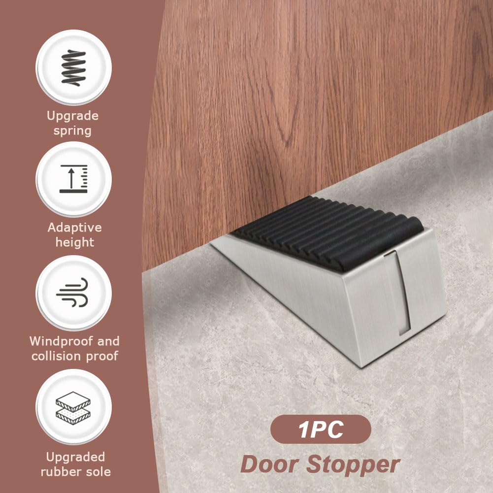 Snapklik.com : Door Stopper, Heavy Duty Door Stopper, 3 Inch High ...