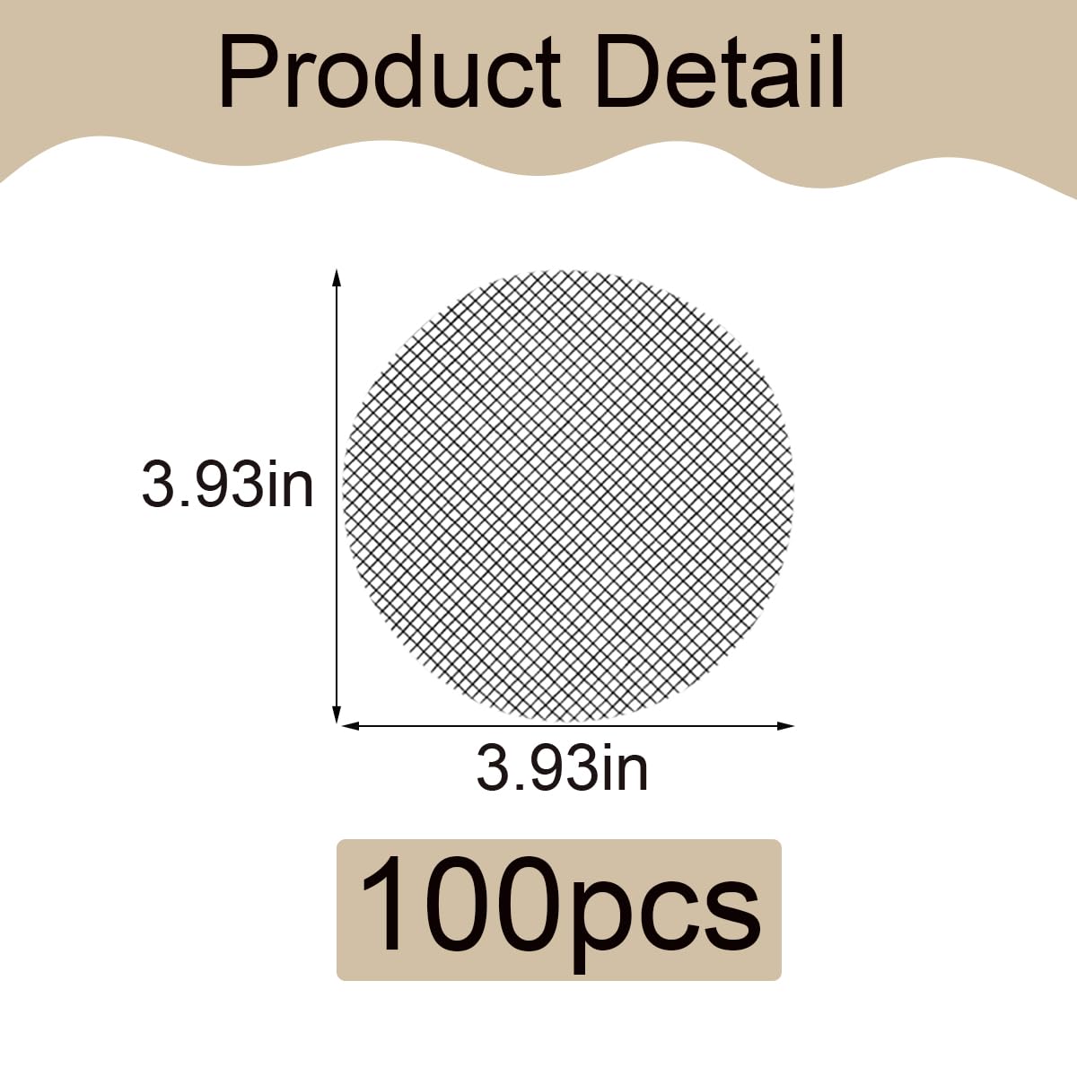 Snapklik.com : ZLY 100pcs Flower Pot Hole Mesh Pads, Round Drainage ...