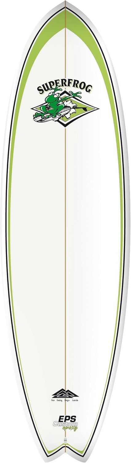Amazon.com : BIC Sport Superfrog - Hydro-Fish Surfboard (White/Green, 6 ...