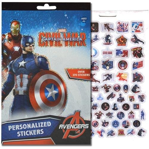 Captain America Sticker Book with Over 270 Captain America Civil war ...