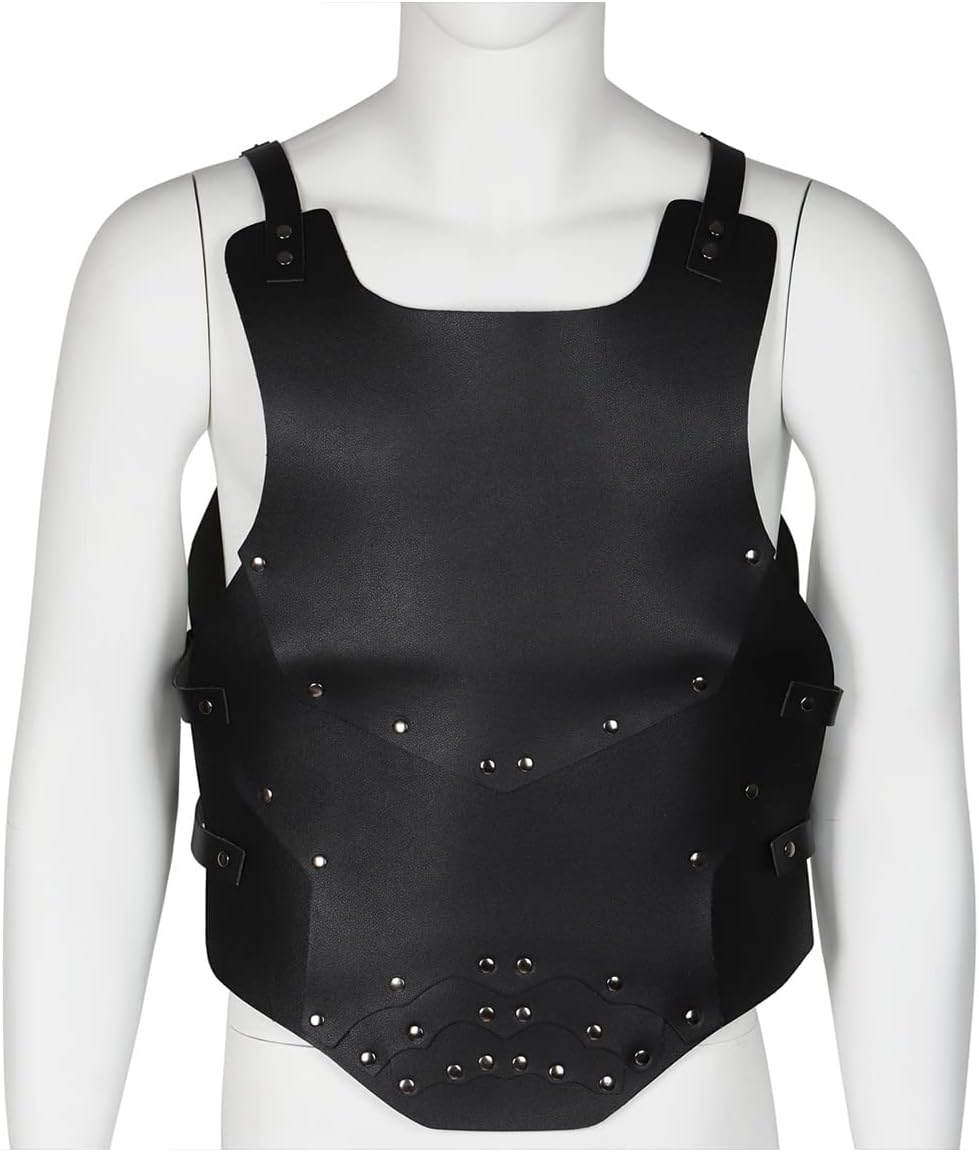 Amazon.com: IWBSIEID Medieval Steampunk PU Leather Breastplate Armor ...