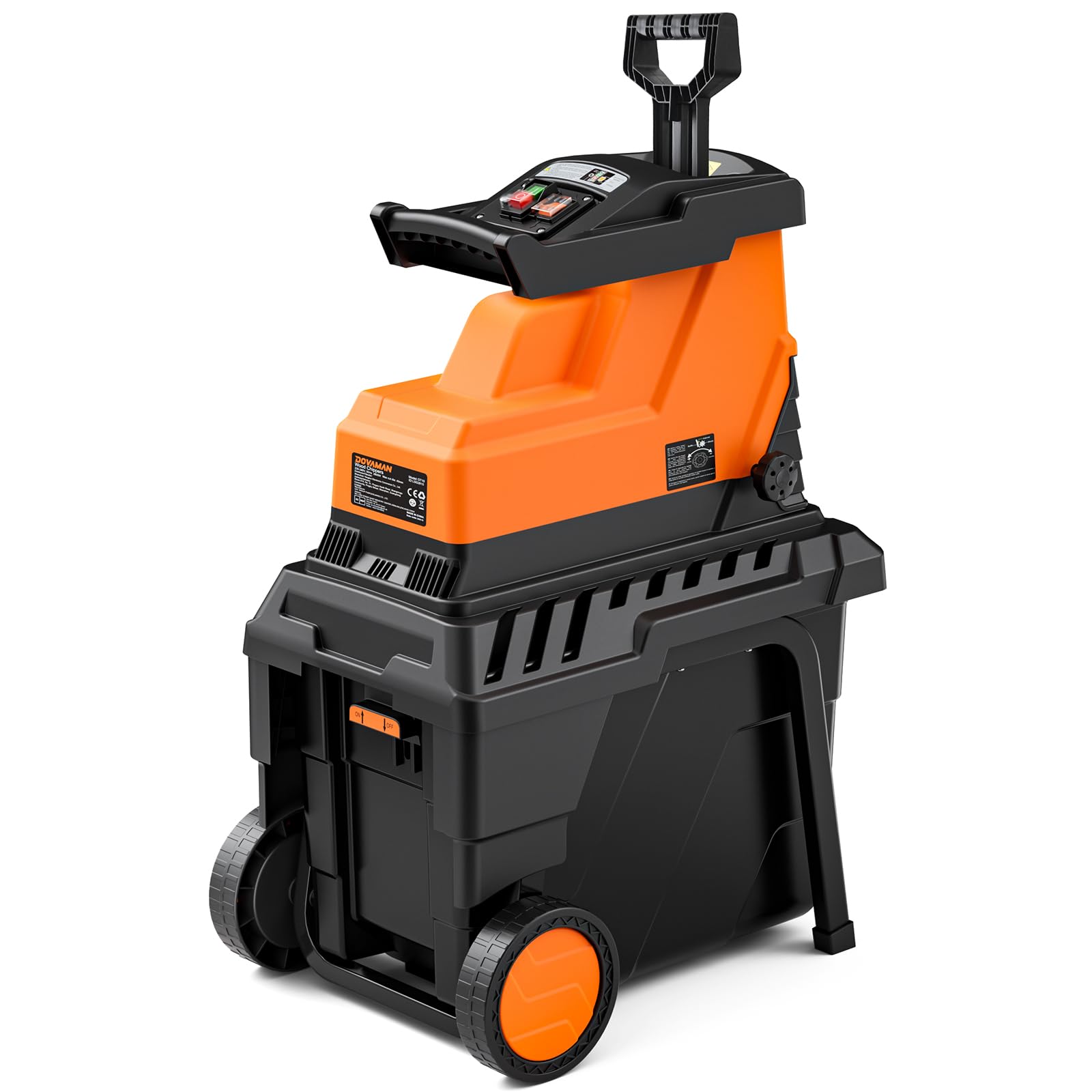 DOVAMAN GT10 Quiet Garden Shredder, 8-Teeth Roller Blade, Crush up to ...