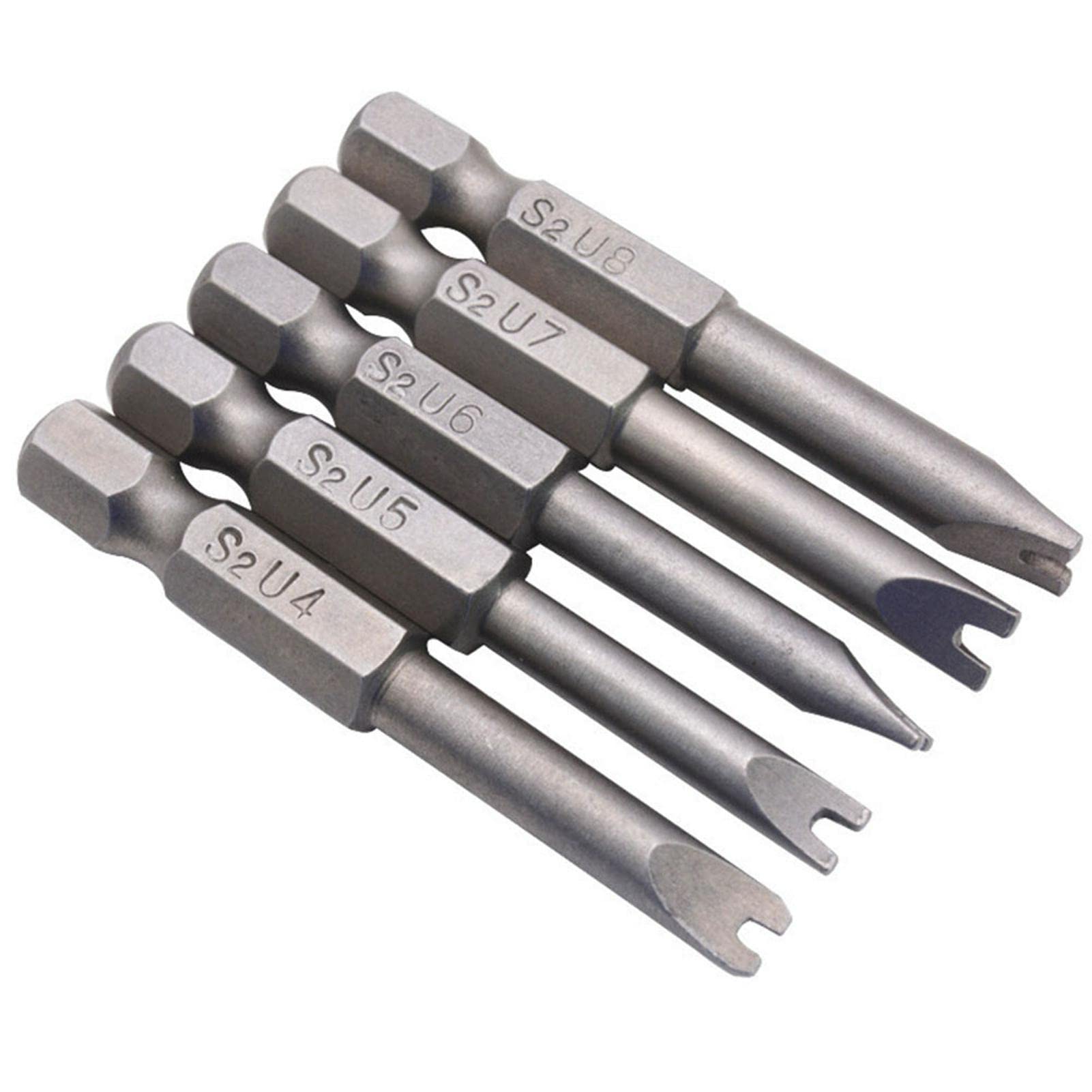 Amazon.com: Xiaokeis 5 Pcs U-Shaped Tip Screwdriver Bit - 1/4 Inch Hex ...