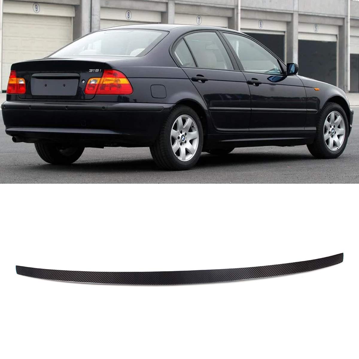 Buy Fandixin E46 Spoiler, Carbon Fiber Rear Trunk Deck Lip Boot Spoiler ...