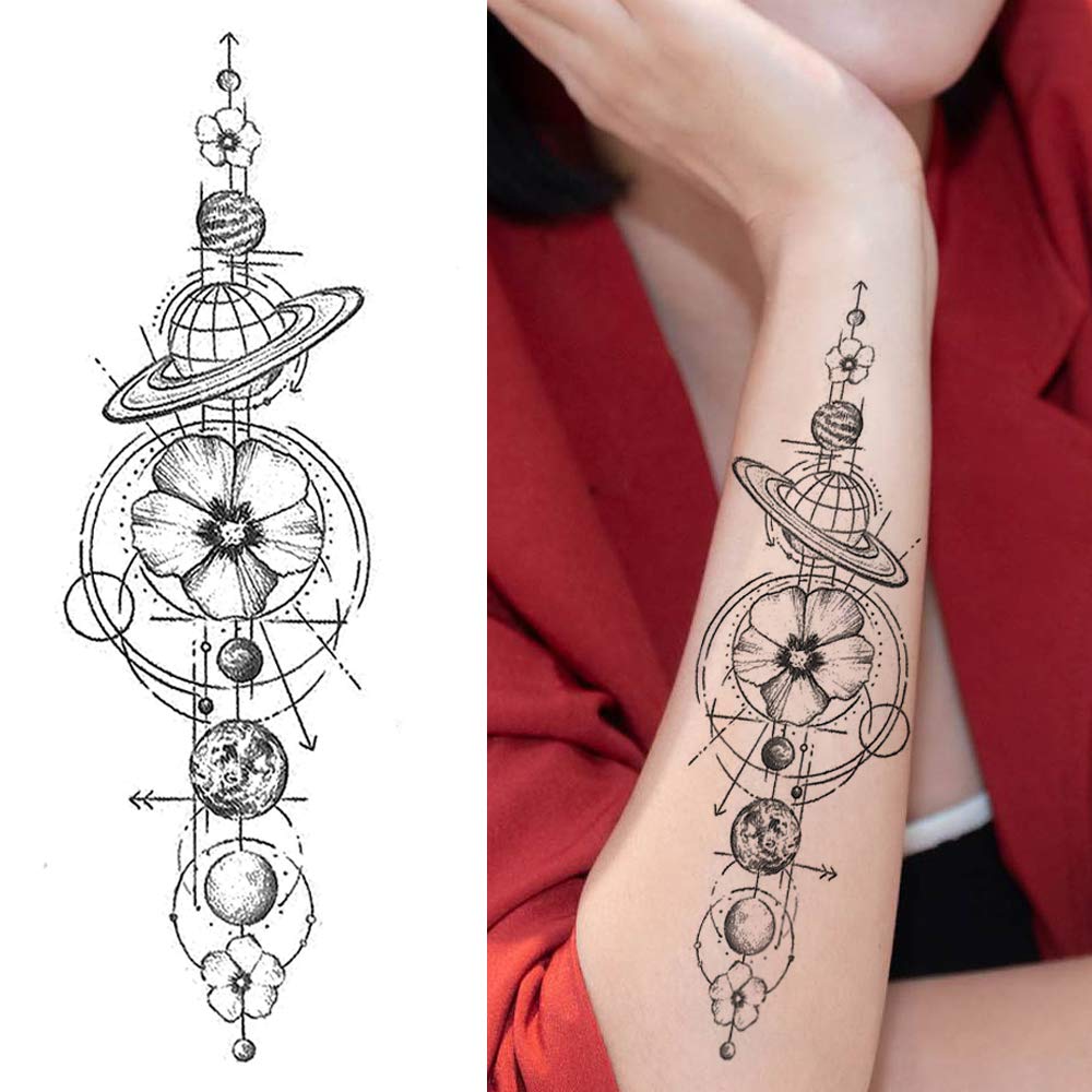 Buy LAROI 10 Sheets Spaceman Temporary Tattoos For Kids Cartoon ...