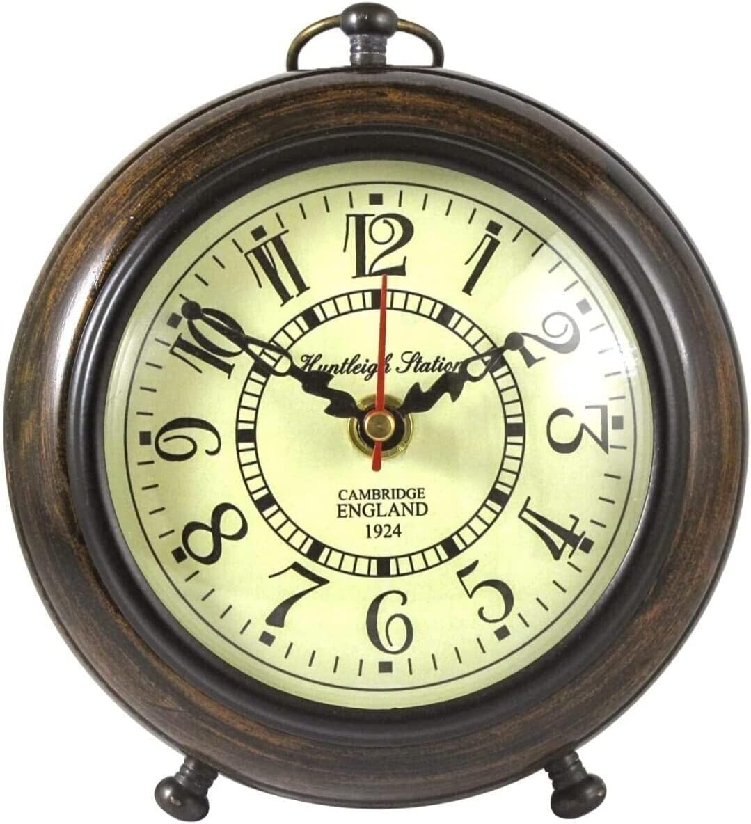 Handmade Antique Wooden Table Top Clock Desk Clock Nautical Style Home ...