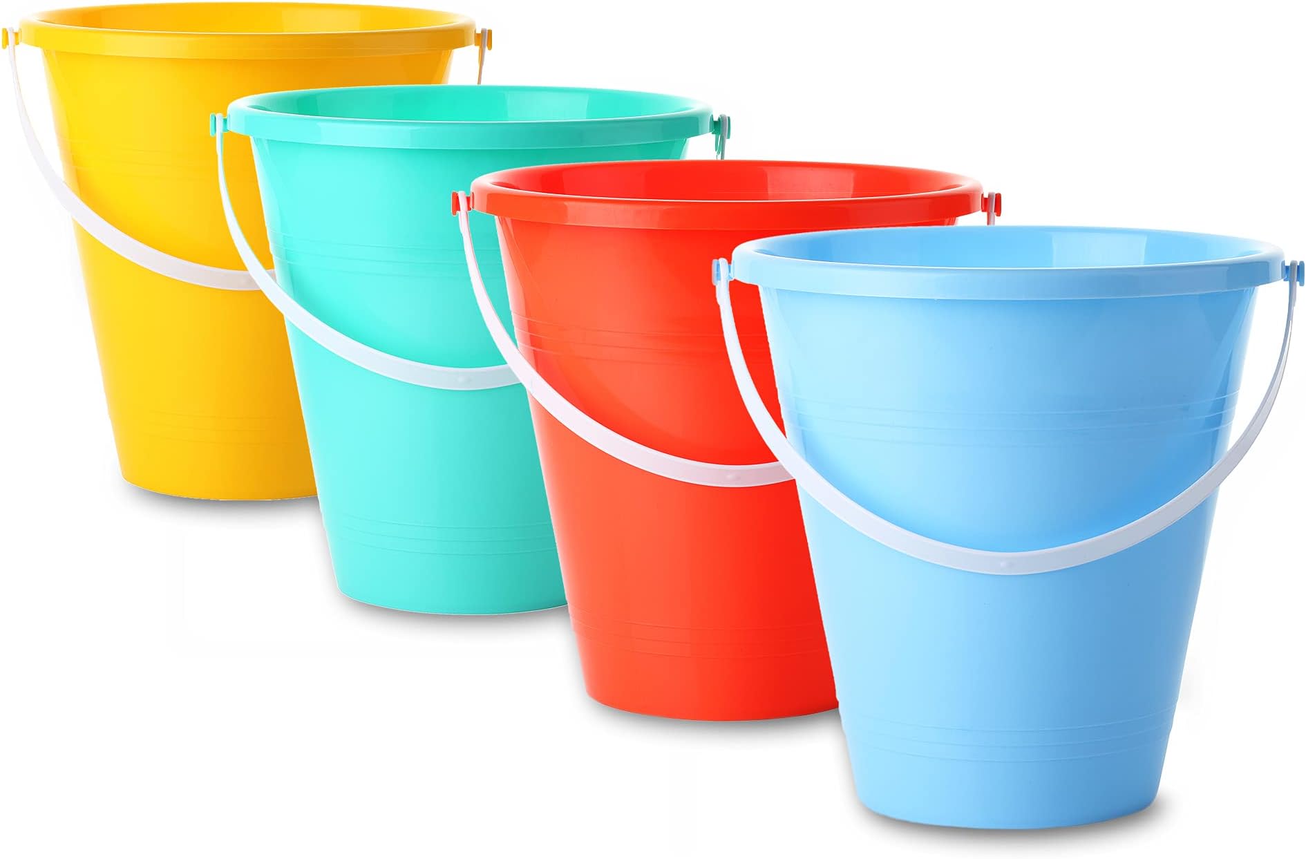 Amazon.com: Amscan Caribbean Blue Scalloped Bucket - 6" x 8" (Pack of 1 ...