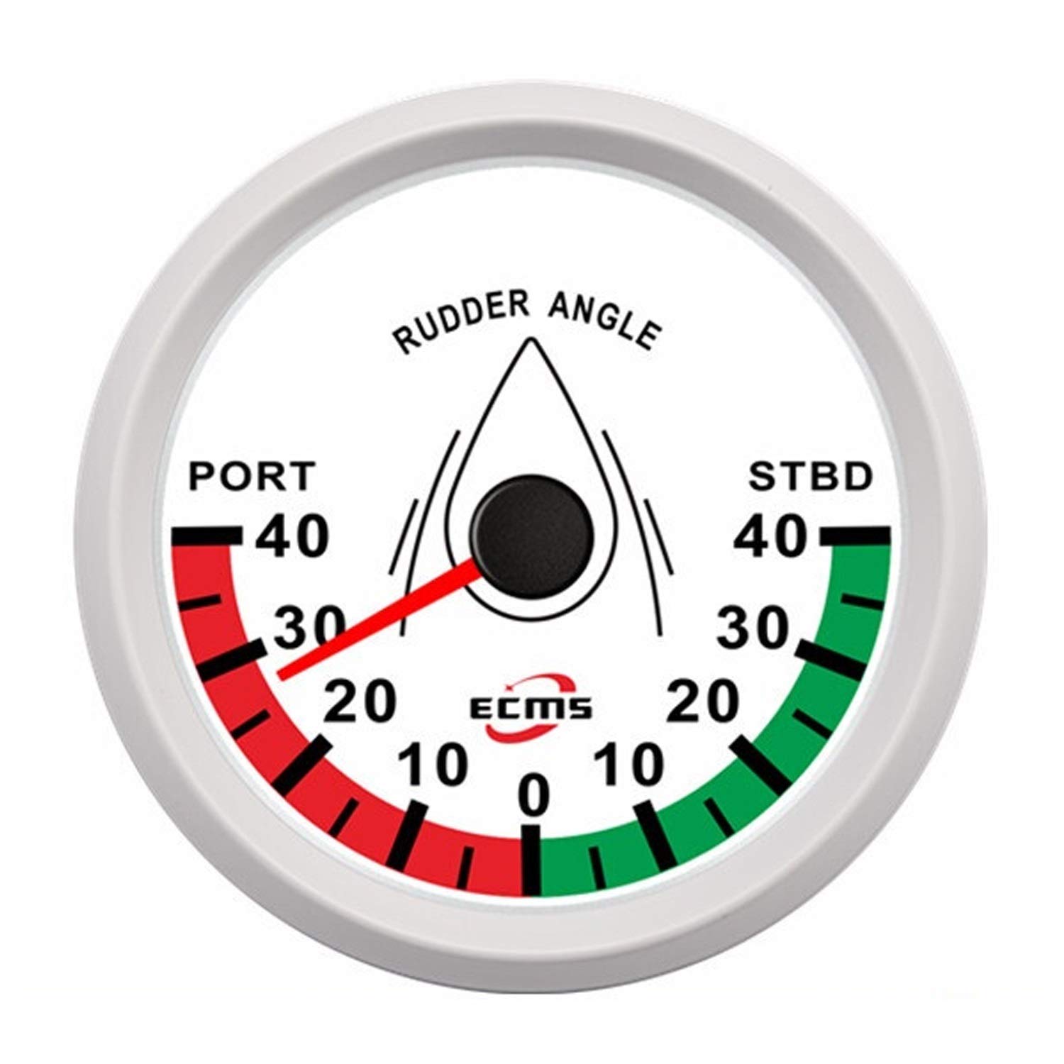 Buy Auto Meter Universal Analog Rudder Angle Indicator Gauge Meter ...