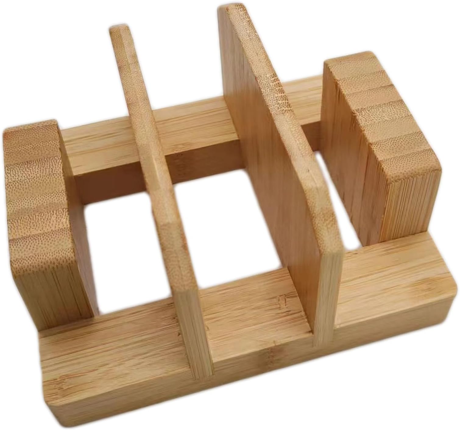 Amazon.com - MIAO YUAN Kitchen Utensils Pot Lid Holder, Bamboo Foldable ...