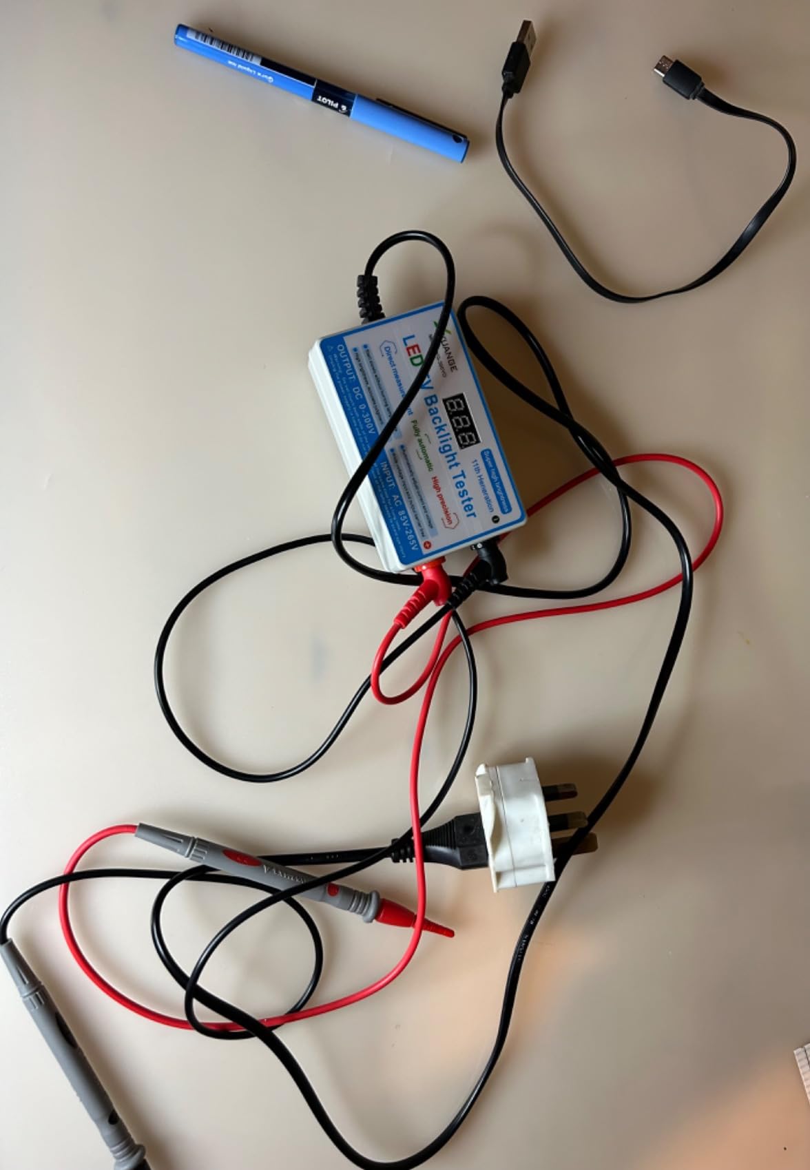 LED TV Backlight Tester, 0-300V Adaptive Voltage Multipurpose Backlight ...