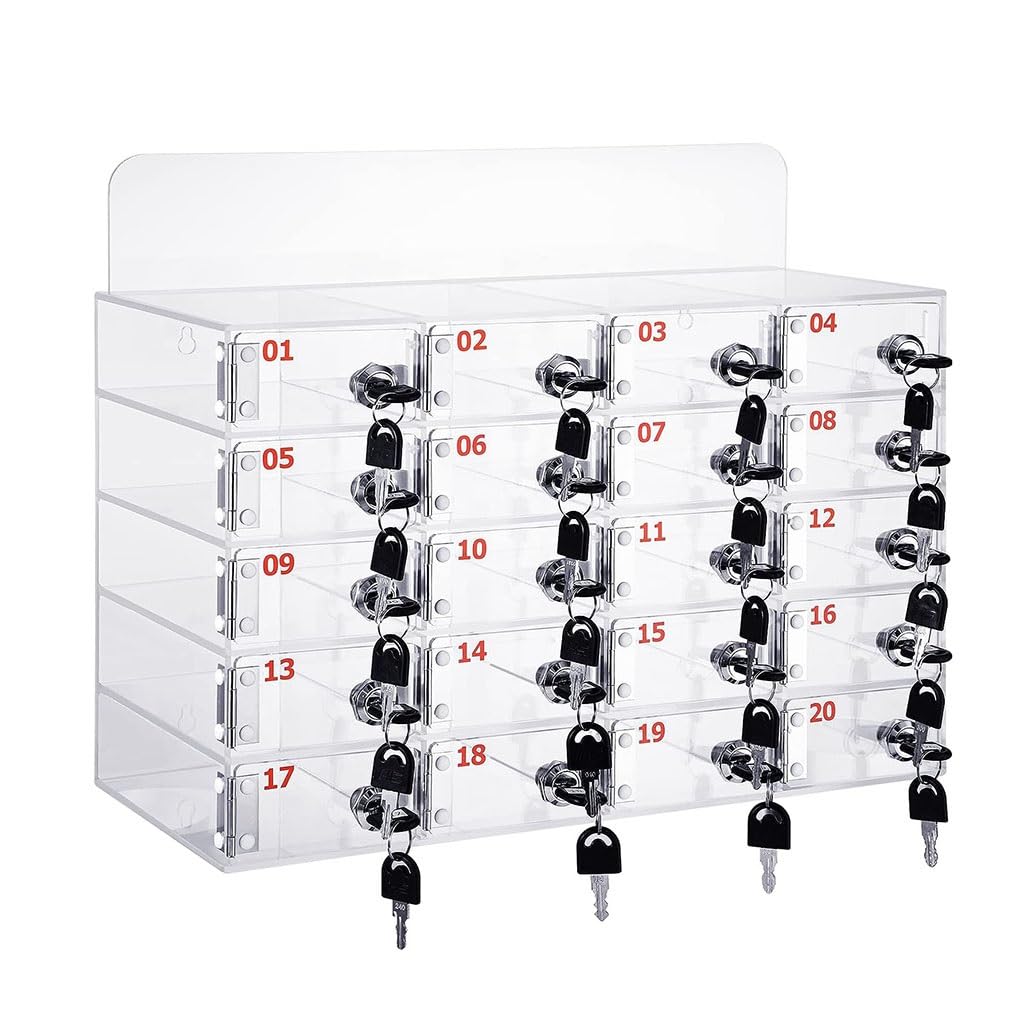 12/15/20 Slots Mobile Phone Storage Cabinet Clear Cell Phone Storage ...