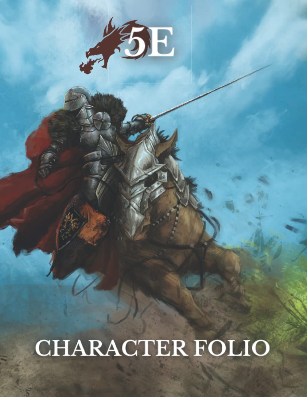 5e Character Folio Armoured Knight Rpg Journal Rpg Blank 5th ...