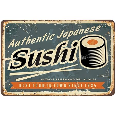 Amazon.com: AOYEGO Noodle Tin Sign,Graphic Chinese Food Wave Fresh Bowl ...