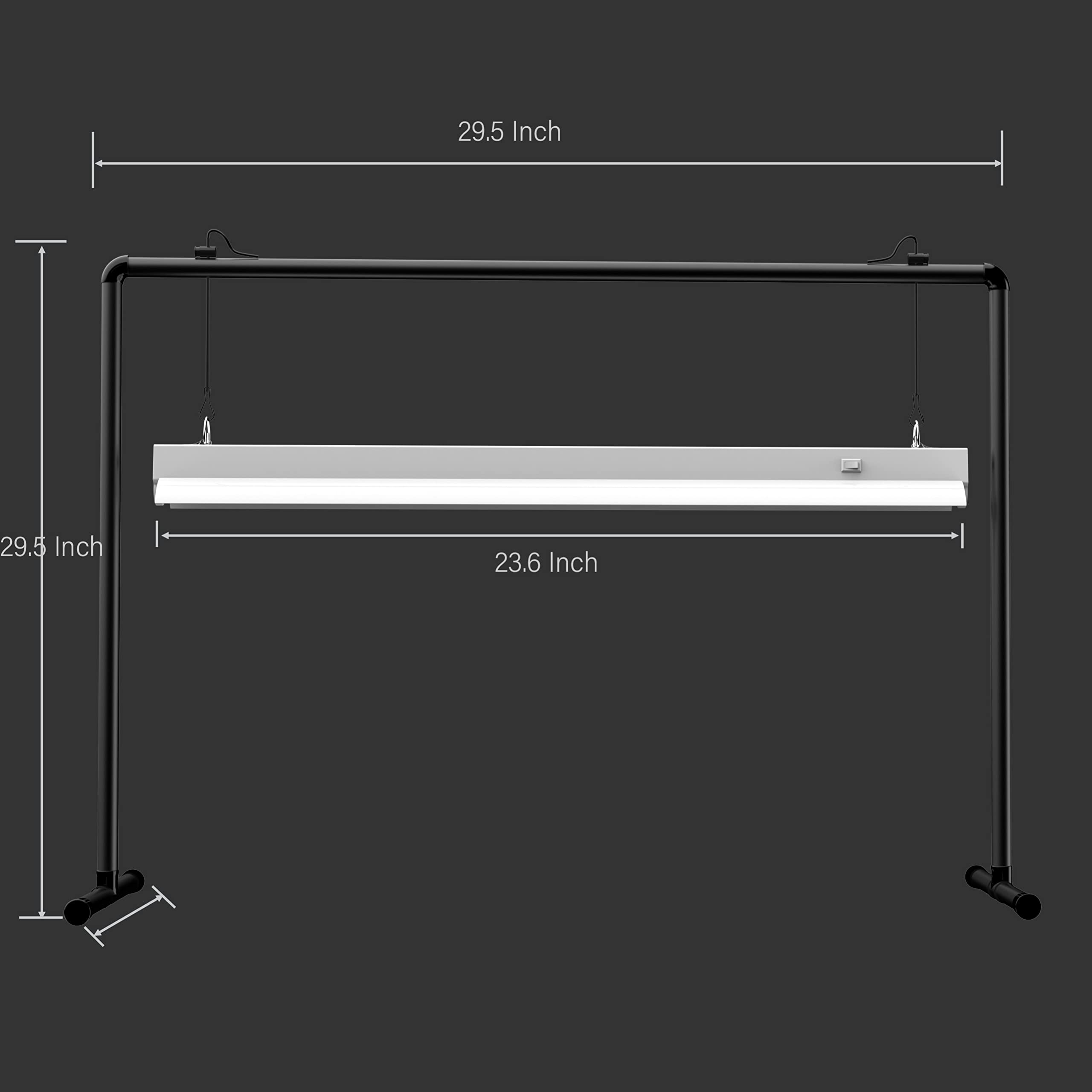 Taiva 2 feet LED Grow Light Stand for Seedling, Seed Starting Grow ...