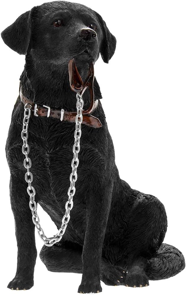 Lesser & Pavey LP08280 Sitting Walkies Black Labrador, Resin, h17cm ...