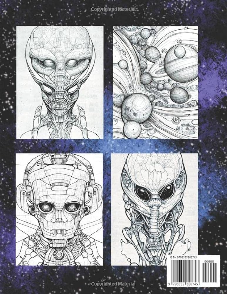 spacescapes coloring pages