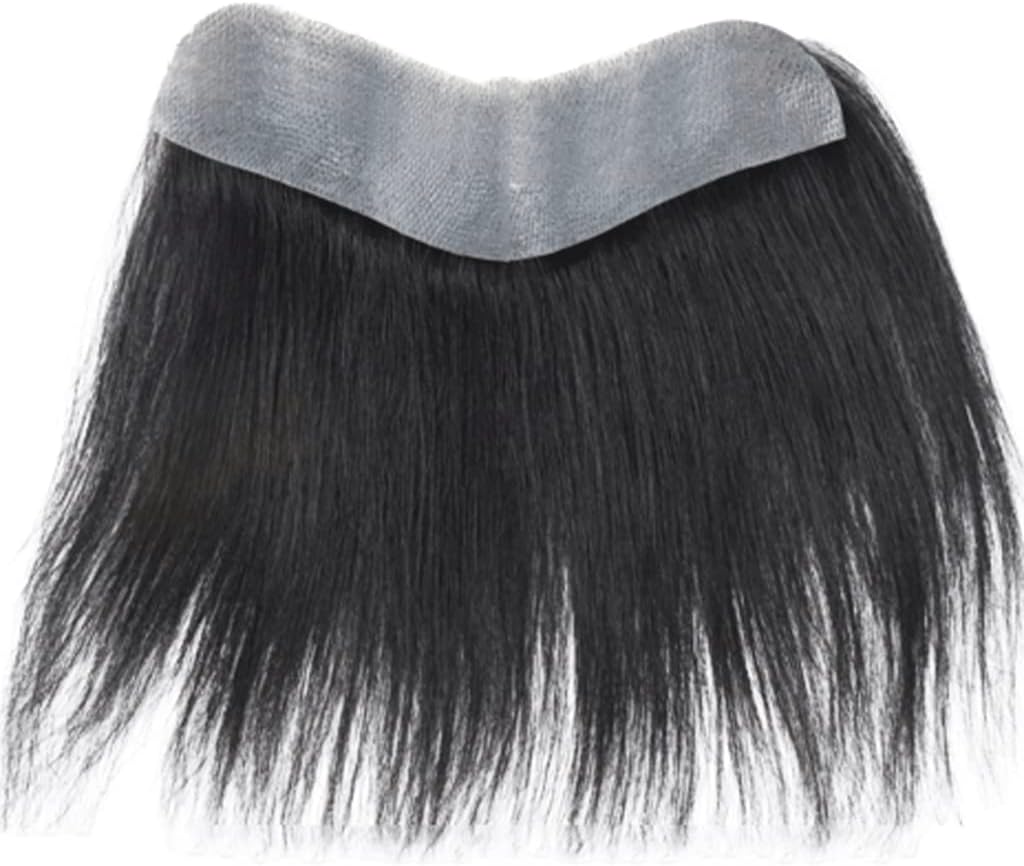 Amazon.com: LUXBUT Cute Black Mens Wigs Soft Frontal Men's Toupee Thin ...