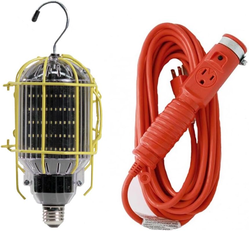 LED Work Light w/Magnet and cage Brighter Than 150 watt Bulb Commercial ...