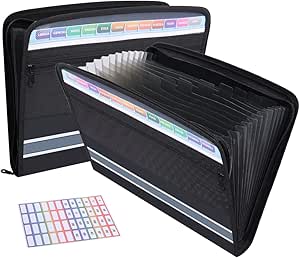 Organizador de Archivos de Acordeón, Carpeta Archivadora Tipo Acordeon ...