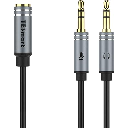 UGREEN Headphone Mic Splitter 3.5mm Jack Audio Mic Adapter Aux TRRS ...