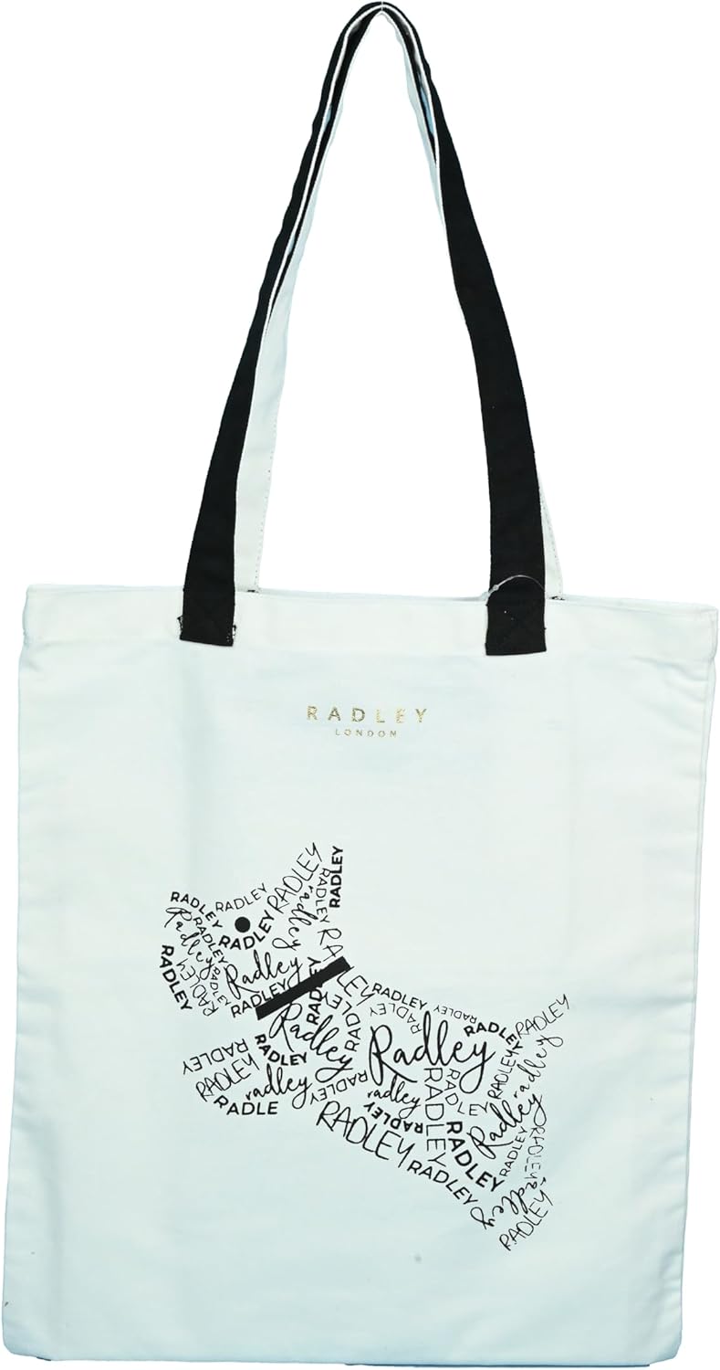 Amazon.com: Radley London Calligraphy Responsible Medium Canvas Tote ...