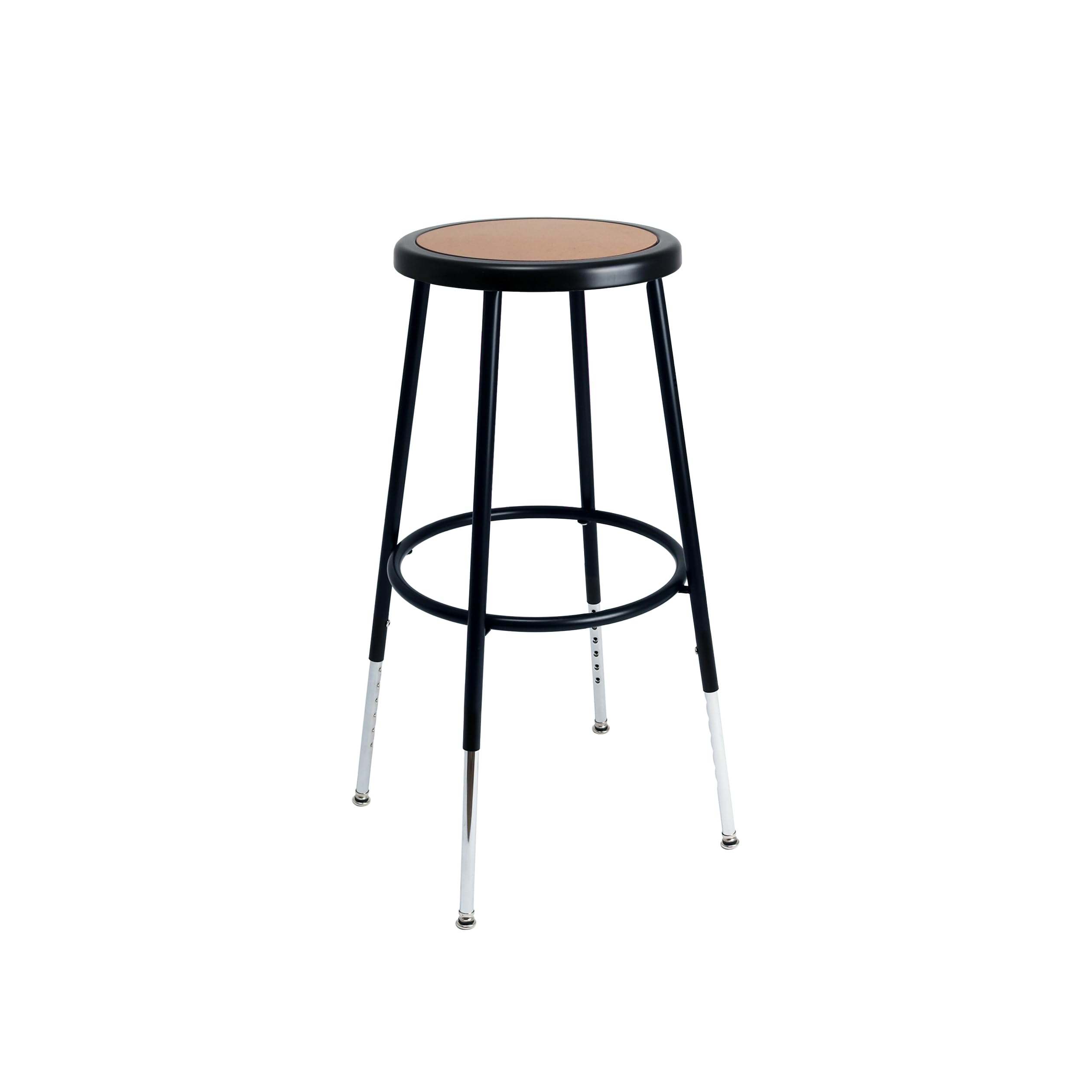 Amazon.com: OEF Furnishings Height Adjustable Steel Stool, Black, 25-33 ...