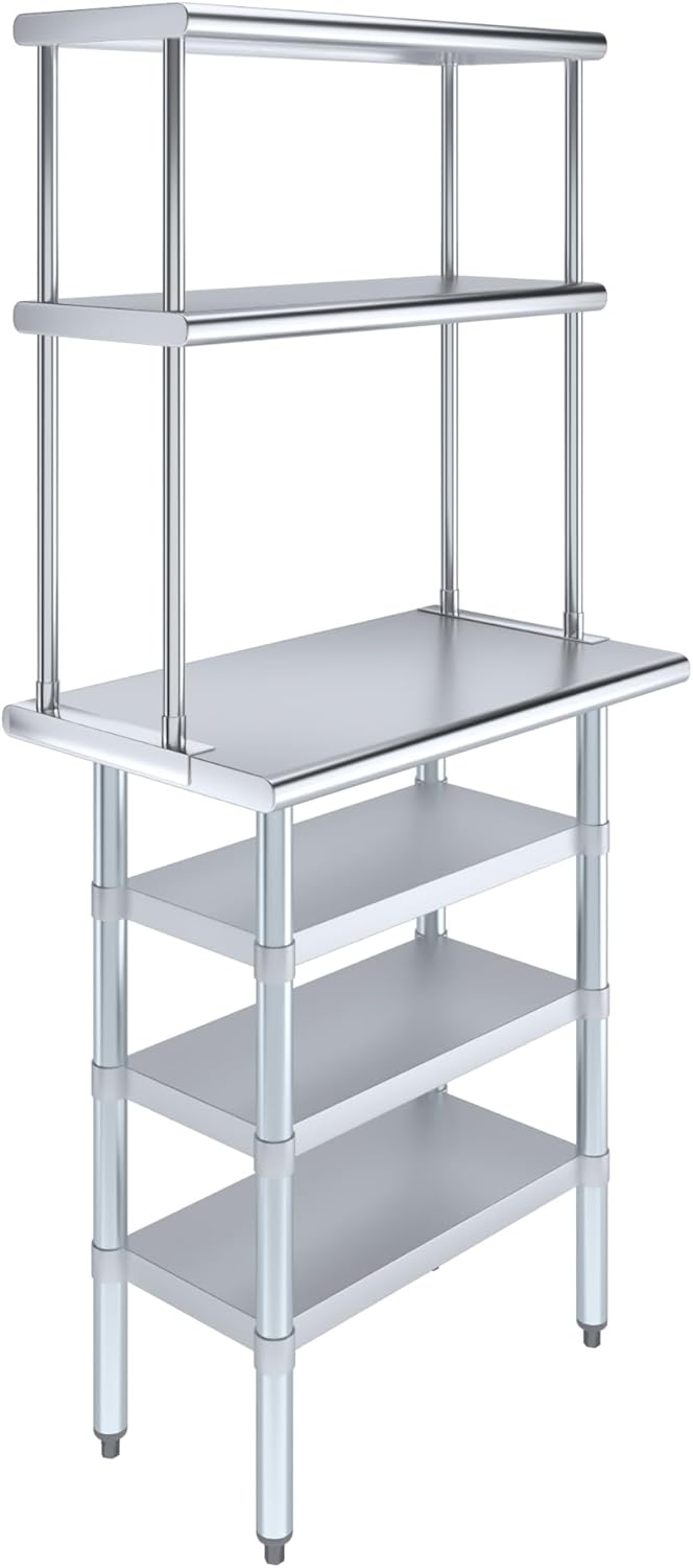 Amazon.com: Amgood 18" x 30" Stainless Steel Work Table with 3 Shelves ...