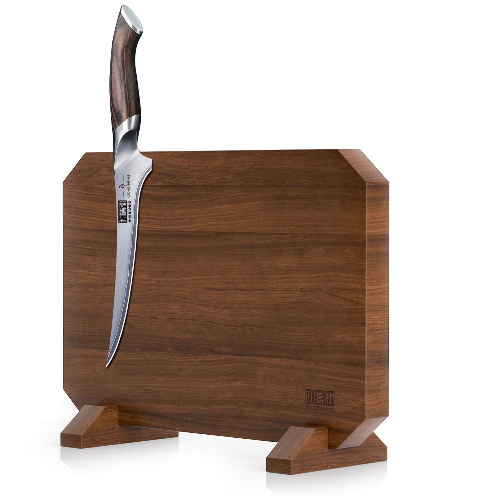 Amazon.com: HOSHANHO Magnetic Knife Block+Japanese AUS-10 Steel Fillet ...