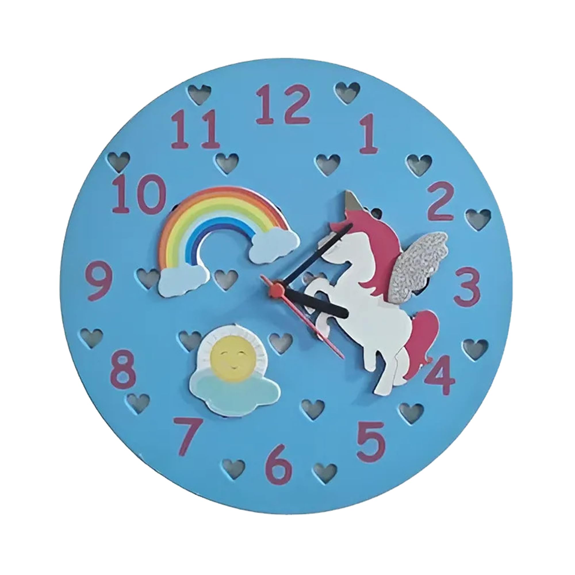 Buy KIDOZ Magical Unicorn Clock for Kids, Time Teaching Clock- Zero ...